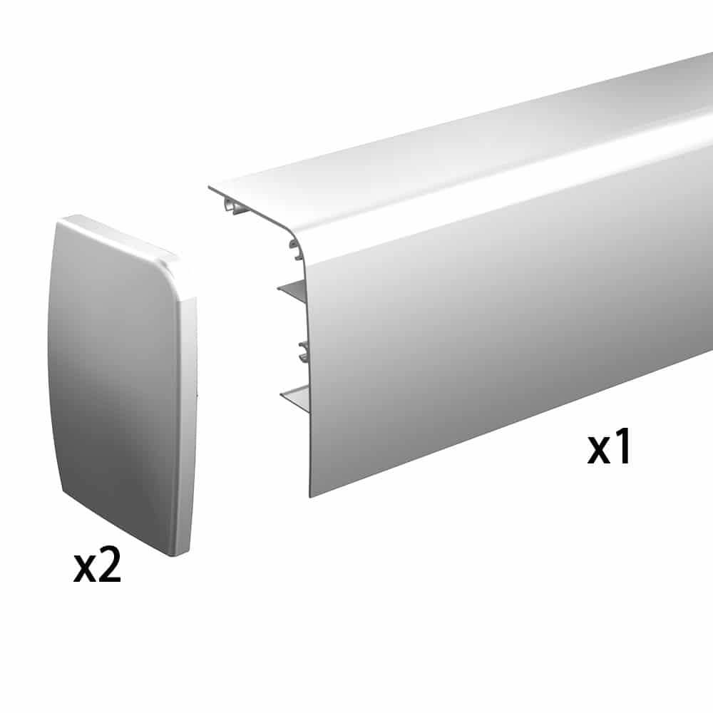 Valance plus End caps for sliding doors - SLID'UP 1000 by MANTION USA