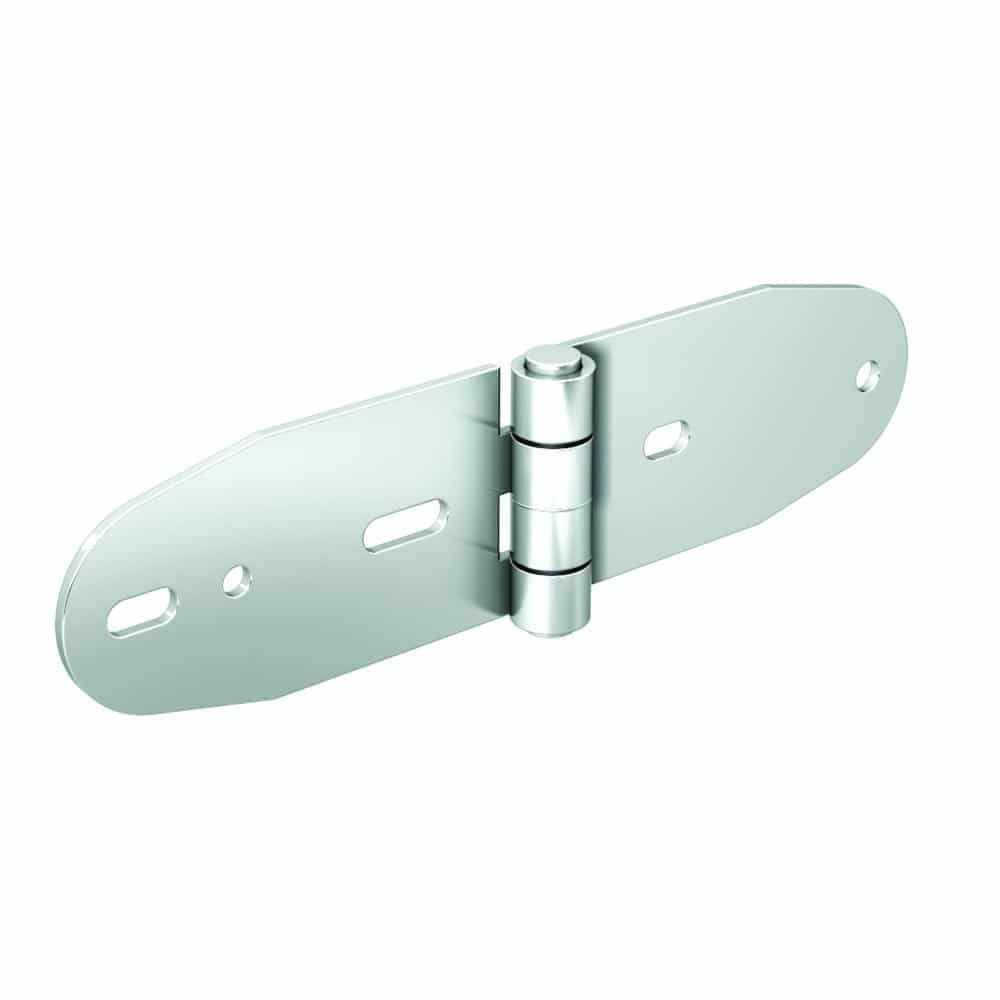 Galvanized Steel Hinge - 3/8" axle diameter - 4-1/2" height - Round ...