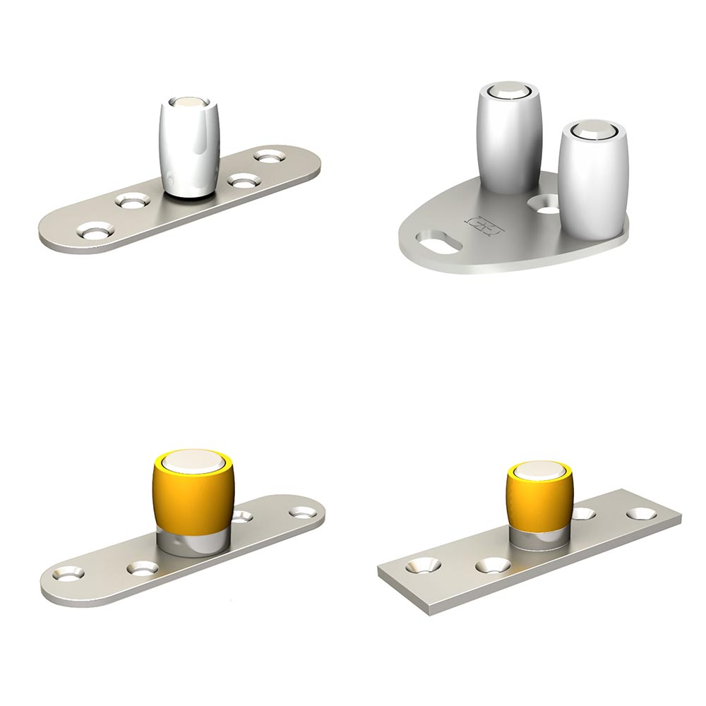 Floor roller guide for sliding doors - SLID'UP by MANTION