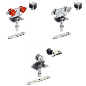 Sliding door hardware kit for doors up to 310 lbs and up to 1-1/2 ...