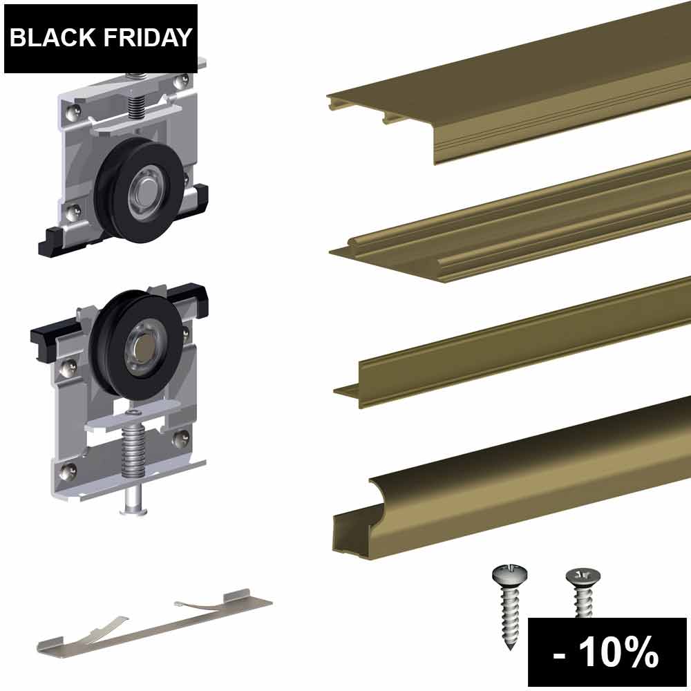 Système de rail pour portes de placard coulissantes - SLID'UP 230 by ...