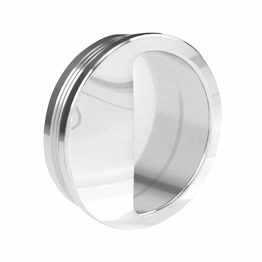 Round flush pull handle for sliding doors - Slid'up USA
