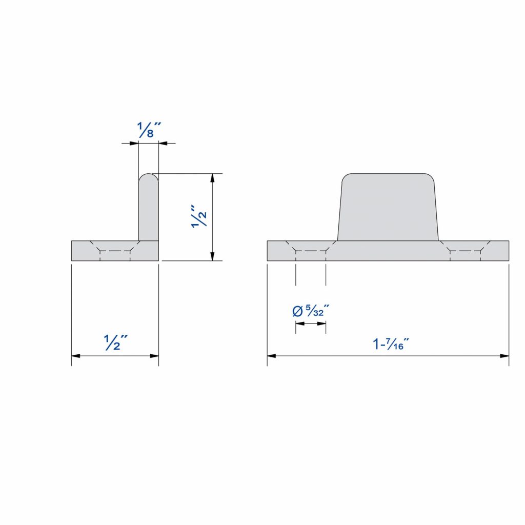 Polyamide bottom guide for sliding doors - SLID'UP by MANTION